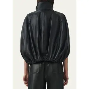 Simkhai Jada Nappa Leather Cape Jacket