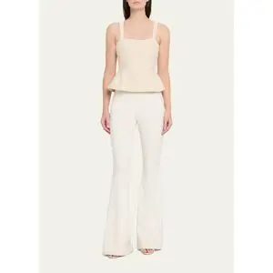Simkhai April Cotton Faille Bustier Top