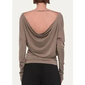 Helmut Lang Open-back Cowlneck Top