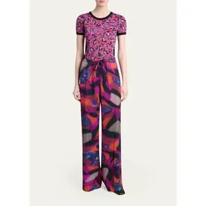Dries Van Noten Puvis Long Drawstring Pants
