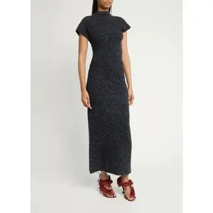 Proenza Schouler Abie Donegal-effect Knit Wool Maxi Dress