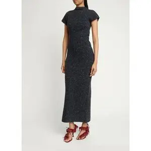 Proenza Schouler Abie Donegal-effect Knit Wool Maxi Dress