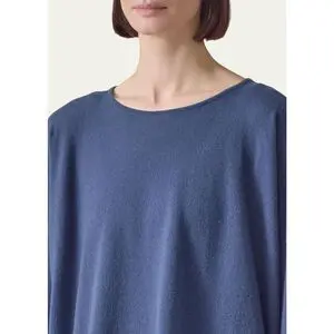 Eskandar A-line Cashmere Sweater - Deep Blue
