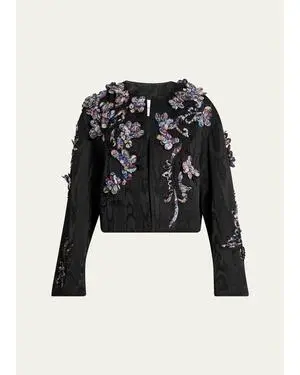 Dries Van Noten Vonda Bis Embellished Jacket - Black