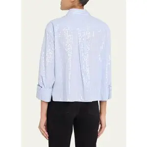 TWP J. D. Sequined Striped Shirt