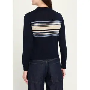 Still Here Striped Polo Sweater