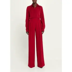 Michael Kors Point Collar Satin Shirt