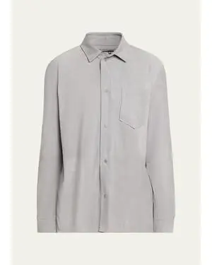 Kiton Cotton Snap-placket Shirt Jacket