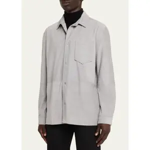 Kiton Cotton Snap-placket Shirt Jacket