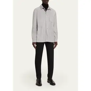 Kiton Cotton Snap-placket Shirt Jacket