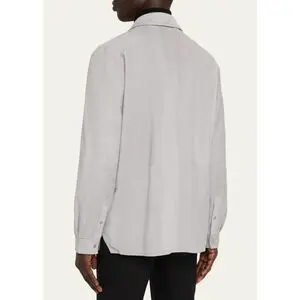 Kiton Cotton Snap-placket Shirt Jacket