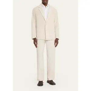 Issey Miyake Cotton Pigt Pleated Straight-leg Trousers