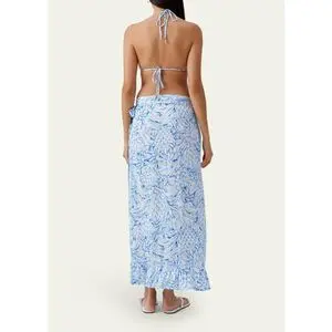 Melissa Odabash Danni Pineapple Wrap Skirt