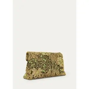 Dries Van Noten Floral Tapestry Envelope Crossbody Bag