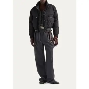 Prada Re-nylon Crop Down Jacket
