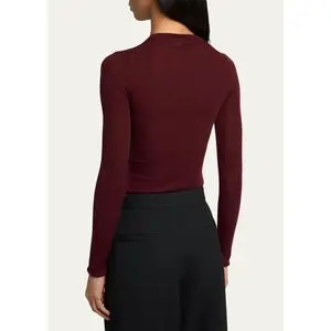 JIL SANDER Ribbed Wool Crewneck Sweater