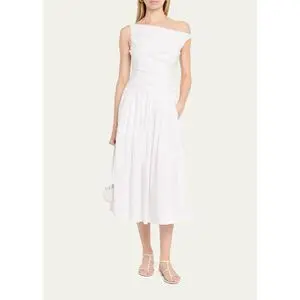Cara Cara Zora A-line Poplin Midi Dress