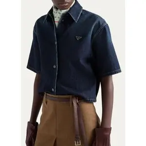 Prada Cotton Cropped Shirt