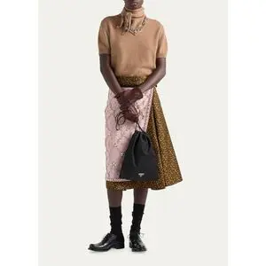 Prada Embellished Cashmere Sweater - Camel