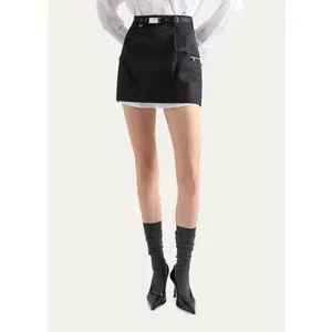 Prada Belted Mini Skirt