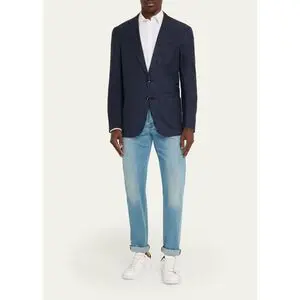 Kiton Washed Cashmere Single-breasted Jacket
