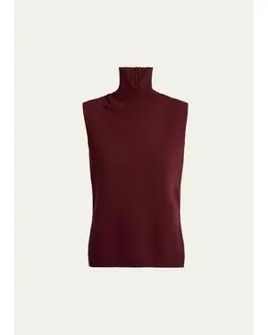JIL SANDER High-neck Split Hem Gilet