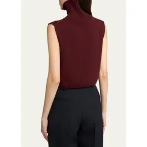 JIL SANDER High-neck Split Hem Gilet