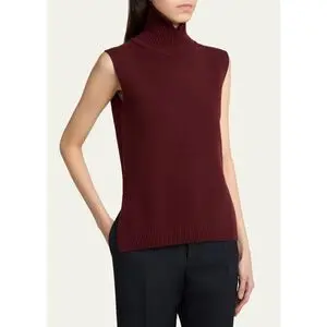 JIL SANDER High-neck Split Hem Gilet
