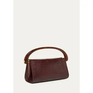 Dries Van Noten Lizard-embossed Leather Top-handle Bag