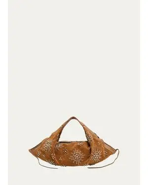3.1 Phillip Lim Luna Studded Faux Suede Top-handle Bag