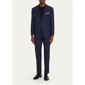 Kiton Mini-check Wool Modern Fit Two-piece Suit