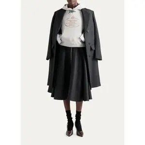 Prada Notch Lapel Wool Coat