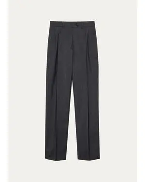 Prada Pleated Mohair-wool Straight-leg Trousers