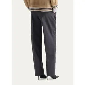 Prada Pleated Mohair-wool Straight-leg Trousers