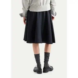 Prada Wool-mohair Knee-length Skirt