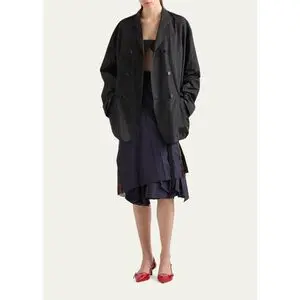 Prada Silk Taffeta Double-breasted Jacket