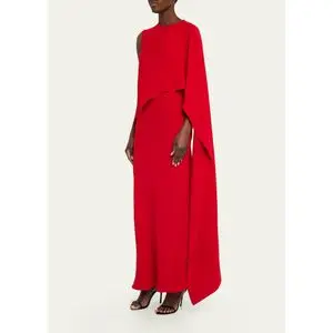 HEIRLOME Cletine Sleeveless Asymmetric Drape Maxi Dress