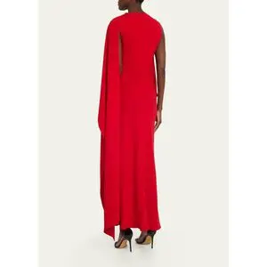 HEIRLOME Cletine Sleeveless Asymmetric Drape Maxi Dress