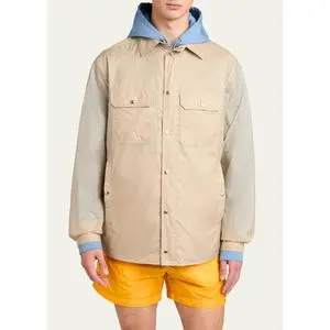 Moncler Nylon Snap-front Shirt Jacket