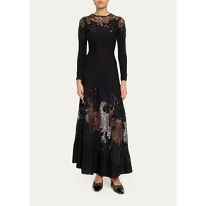 Ulla Johnson Clece Long-sleeve Lace Dress
