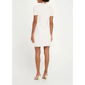 SELF-PORTRAIT Textured Knit Mini Dress