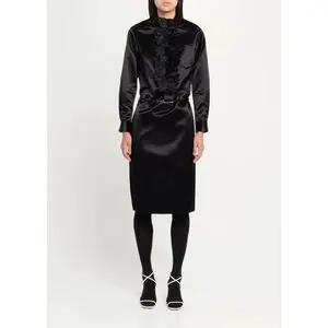 Marc Jacobs Ruffled Satin Knee-length Dress