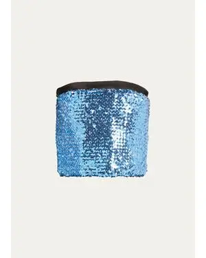 Marc Jacobs Sequined Strapless Top