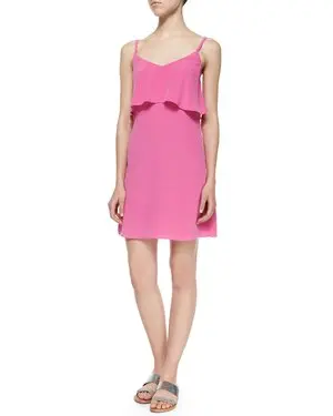 Ulla Johnson Laure Chiffon Sleeveless Midi Dress - Noir