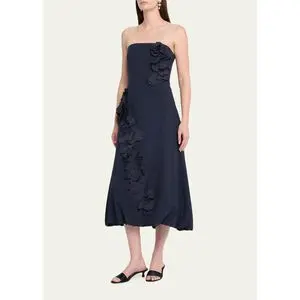 Ramy Brook Zaria Floral Bubble-hem Midi Dress