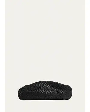 Bottega Veneta Padded Leather Sculptural Clutch Bag - Black