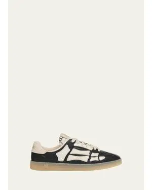 Amiri Pacific Football Leather & Suede Low-top Sneakers - Black