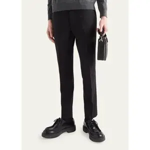 Prada Wool-stretch Tapered Leg Pants