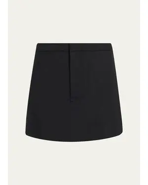 Still Here Kelly Nylon Mini Skirt - Black