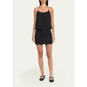 Still Here Kelly Nylon Mini Skirt